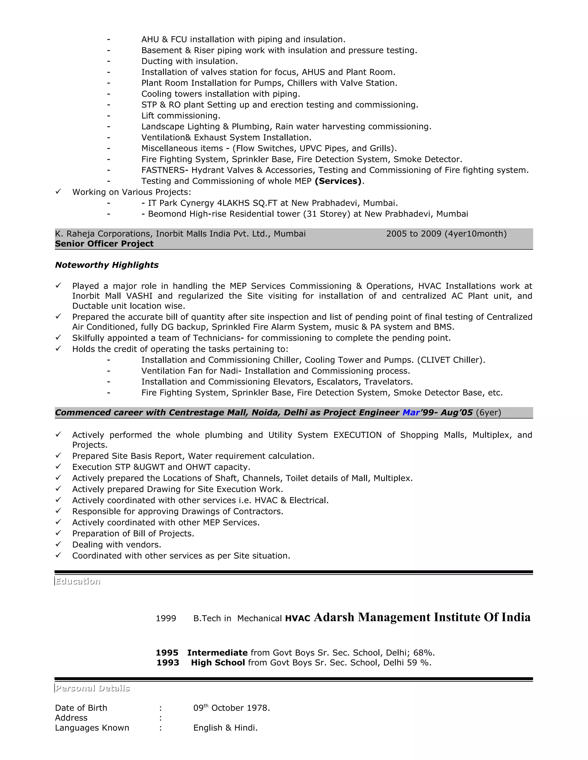 MANISH KUMAR GUPTA CV | DOC | Civil Engineering Industry | Industries