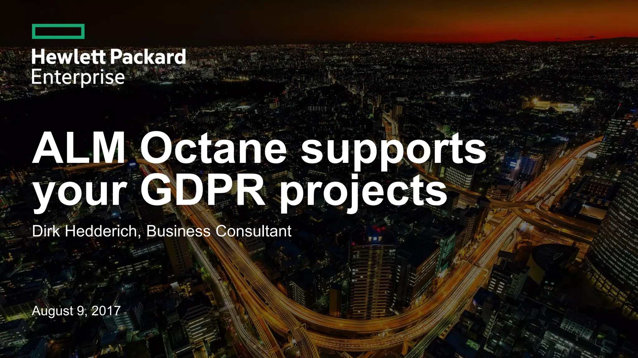 ALM Octane with GDPR | PDF
