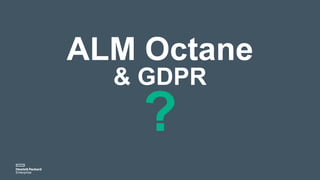 ALM Octane with GDPR | PDF
