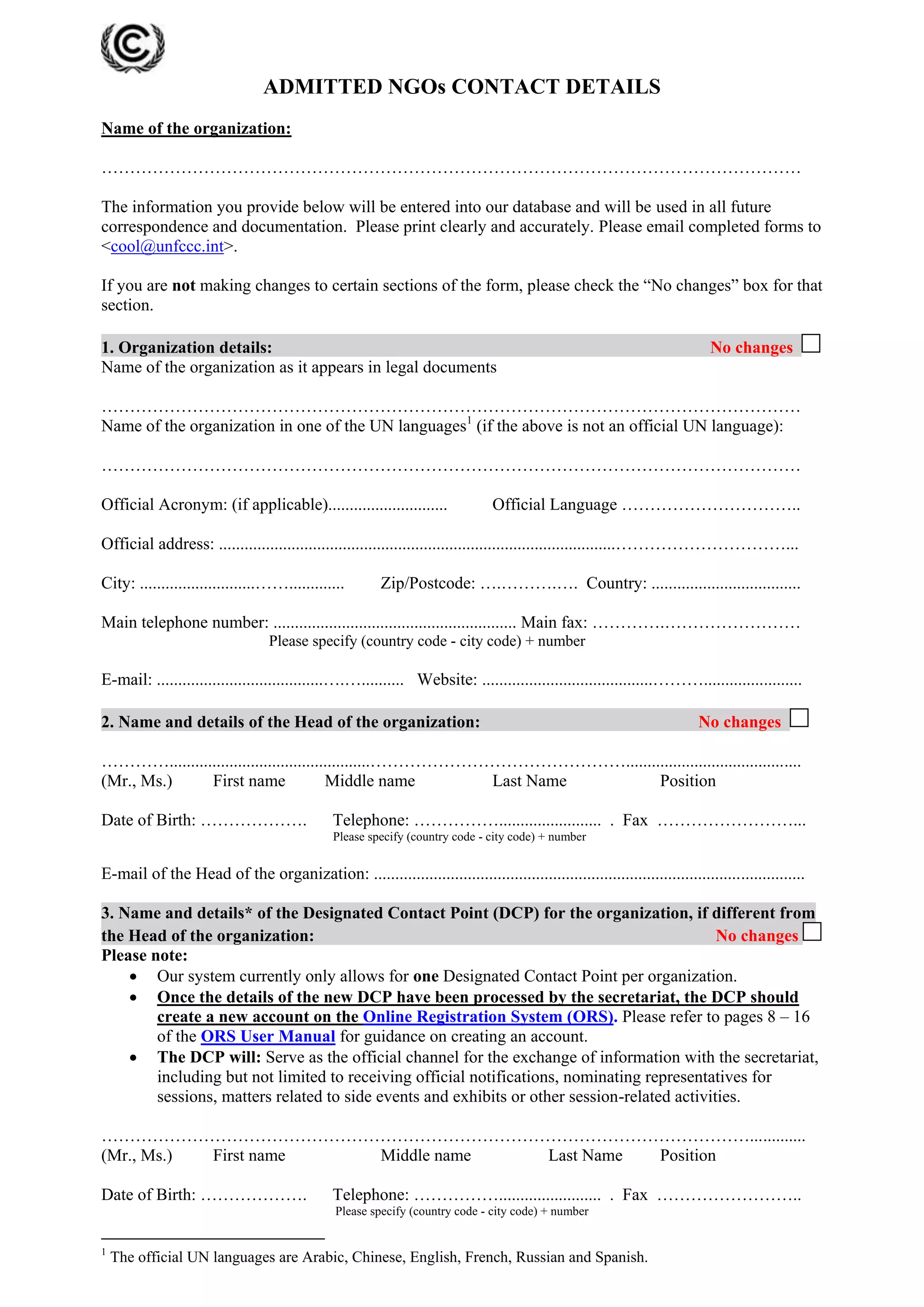 UNFCCC - Cdf already admitted_organizations_english | PDF