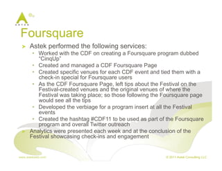 Chicago Dancing Festival Blogger Outreach & Foursquare Program Case ...