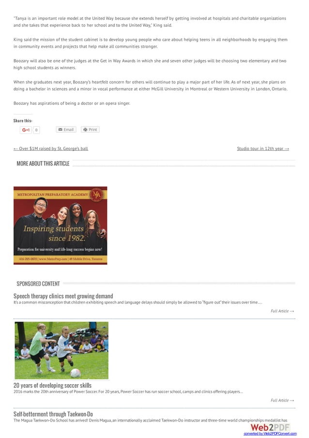 Generous Bayview teen a role model for United Way | PDF