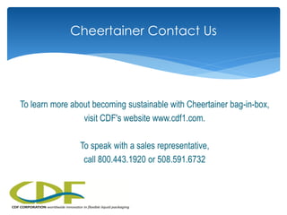 CDF Cheertainer Bag-in-Box Flexible Packaging | PDF