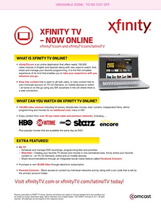 Welcome to Xfinity | PDF