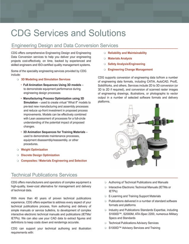 Cdg at a glance overview | PDF