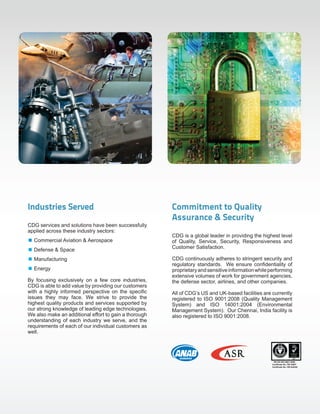 CDG - Company Overview | PDF