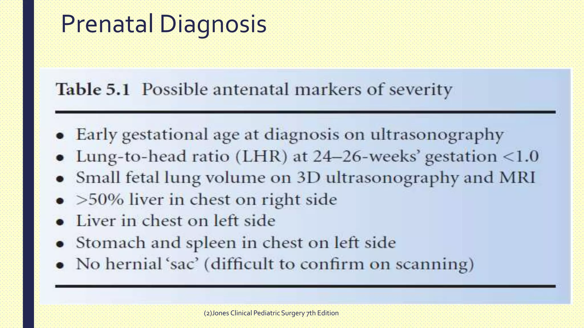 CONGENITAL DIAPHRAGMATIC HERNIA (CDH) | PPTX