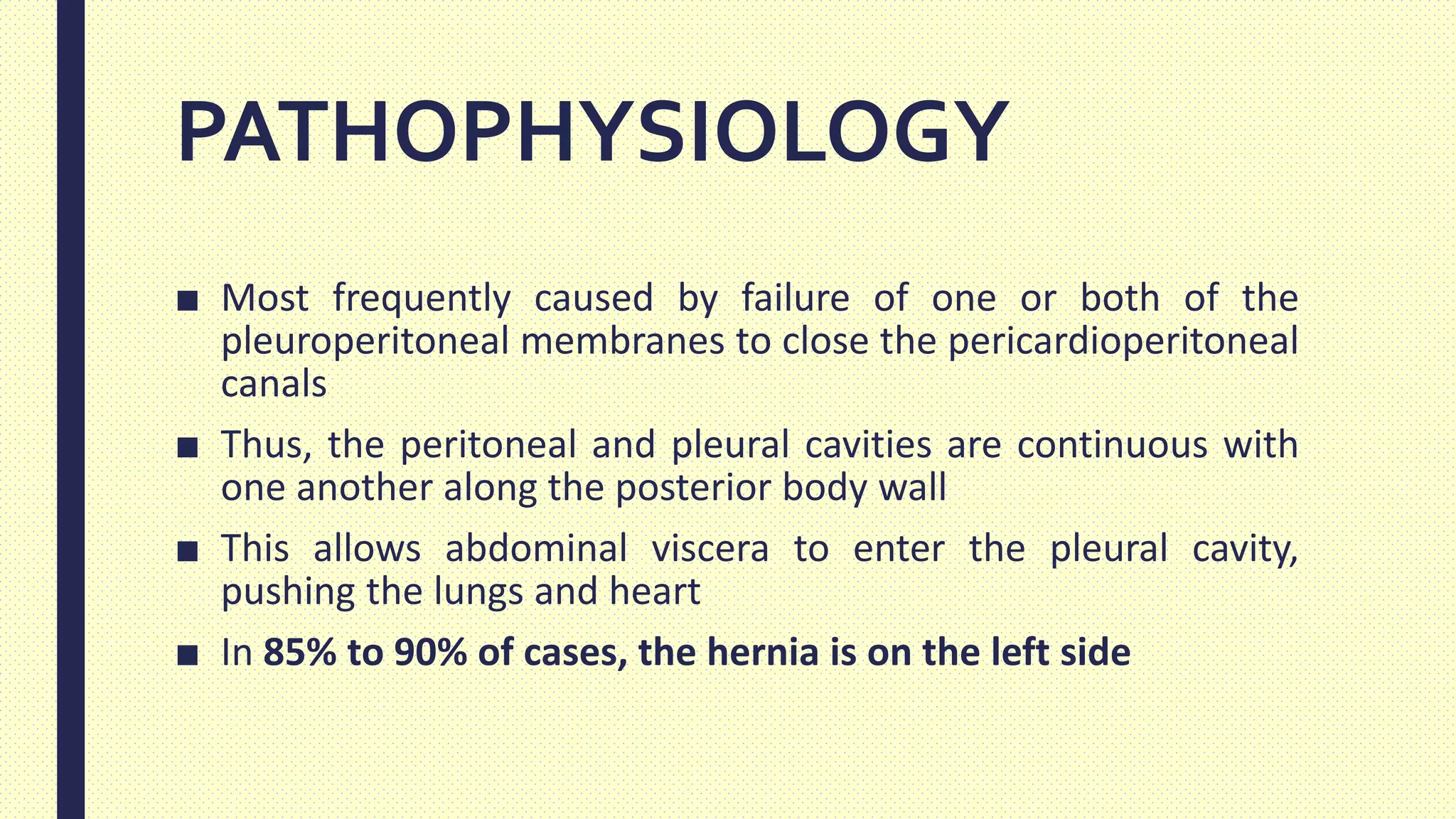 CONGENITAL DIAPHRAGMATIC HERNIA (CDH) | PPTX