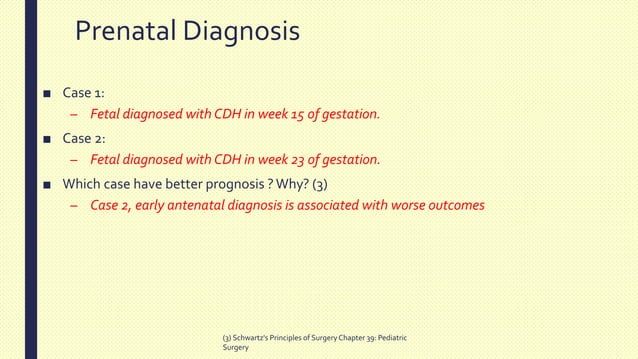 CONGENITAL DIAPHRAGMATIC HERNIA (CDH) | PPTX