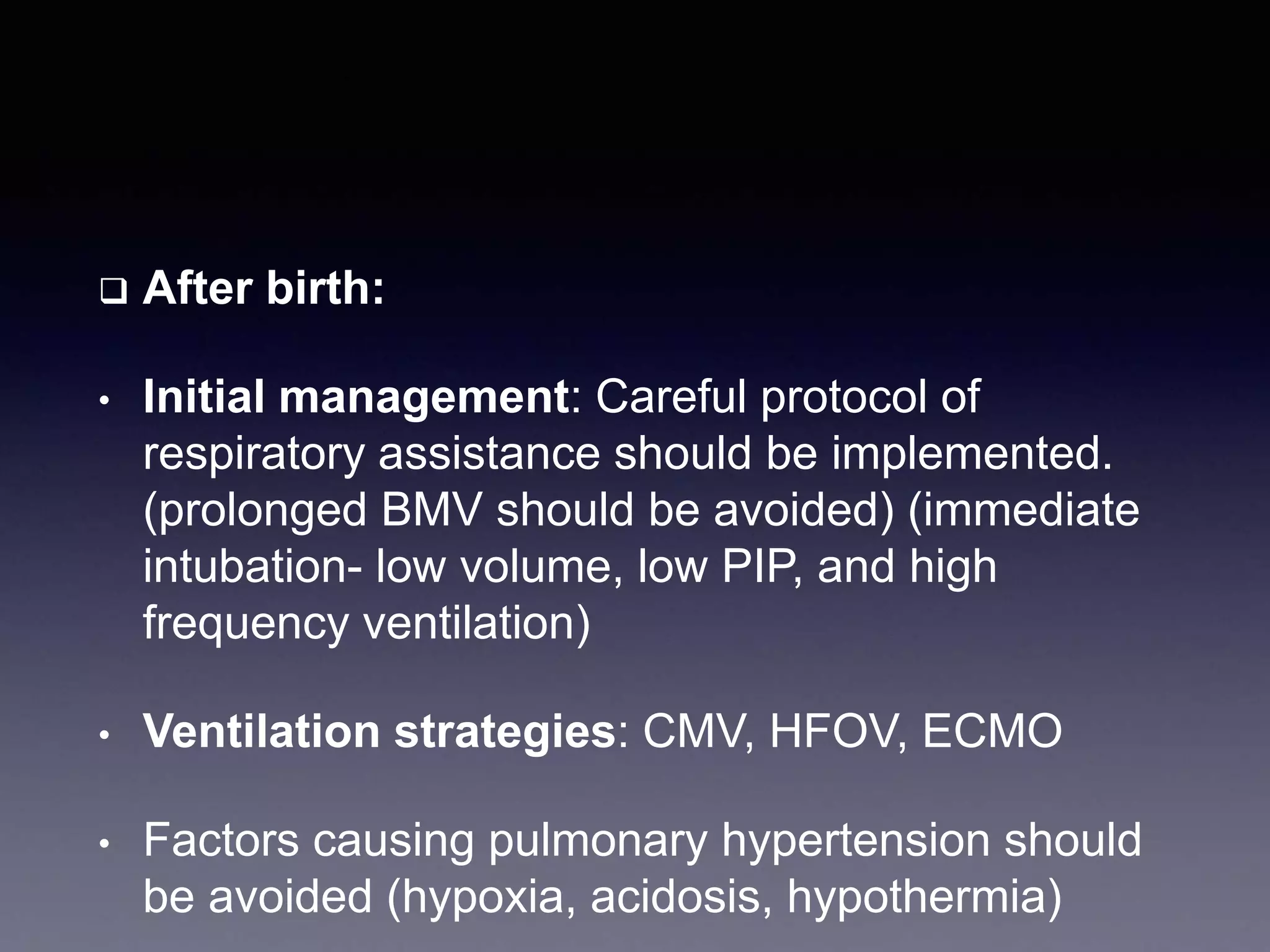 Congenital diaphragmatic hernia (CDH) | PPT