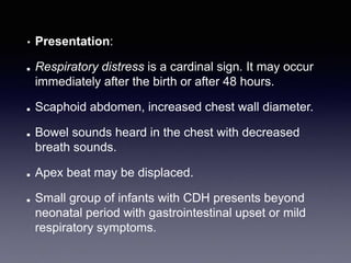 Congenital diaphragmatic hernia (CDH) | PPT