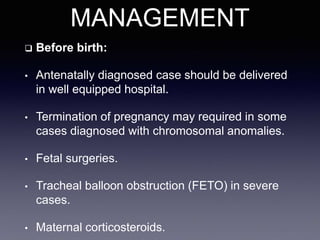 Congenital diaphragmatic hernia (CDH) | PPT