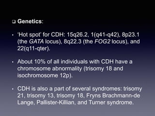 Congenital diaphragmatic hernia (CDH) | PPT