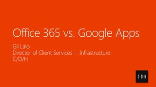 Office 365 vs. Google Apps | PDF