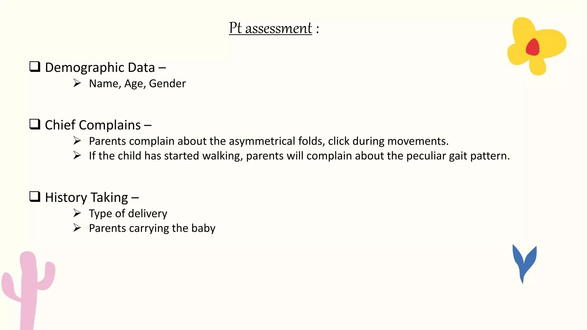 Congenital Dislocation of the Hip - PHYSIOTHERAPY | PPTX