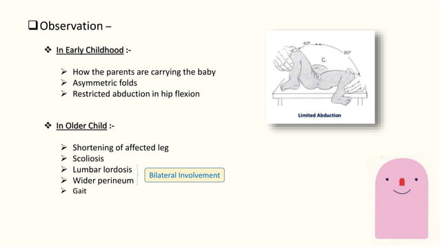 Congenital Dislocation of the Hip - PHYSIOTHERAPY | PPTX | Death, Injury, or Military Conflict ...