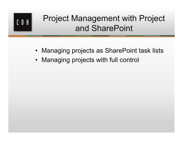 Microsoft SharePoint & Project Server are Better Together | PPT