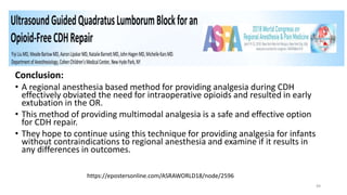 Anesthesia For Congenital Diaphragmatic Hernia | PPTX