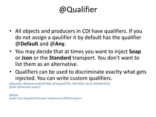J2ee standards > CDI | PPT