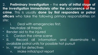 Fundamentals of Criminal Investigation Powerpoint | PPTX