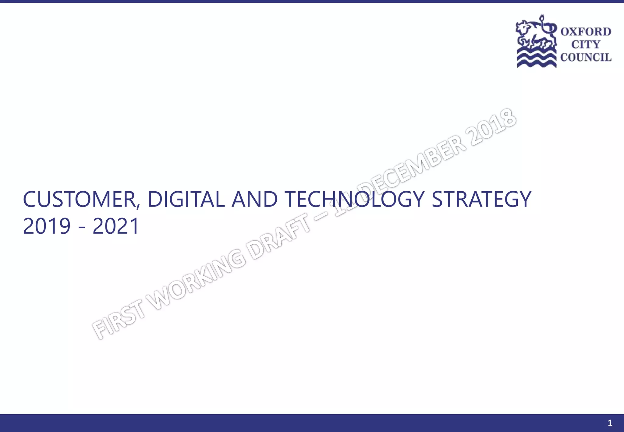 Draft Customer/Digital/Technology Strategy | PPTX | IT and Internet ...