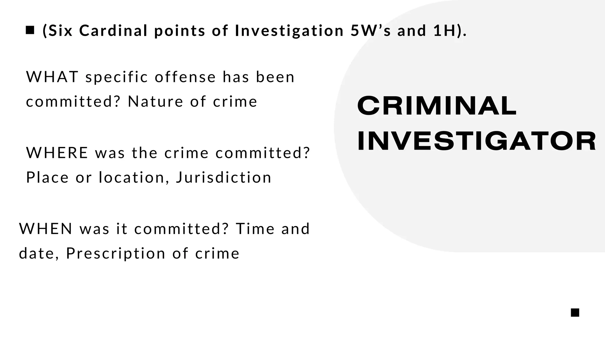 CDI INTRODUCTION TO CRIMINAL INVESTIGATION MODULE 1 | PDF | Crime ...