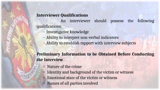 CDI1-Informant-FUNDAMENTALS OF CRIMINAL INVESTIGATION | PPTX