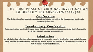 CDI1-Midterm Topic: Three phases of Criminal Investigation | PPTX