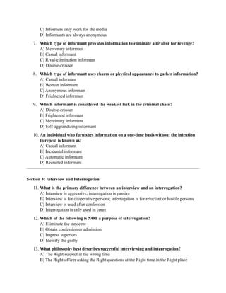 Fundamentals of Criminal Investigation and Intelligence quiz 2.docx
