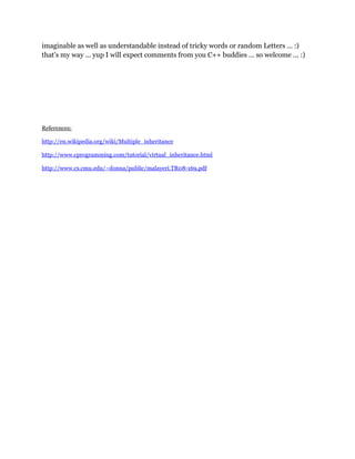 C++ diamond problem | DOCX