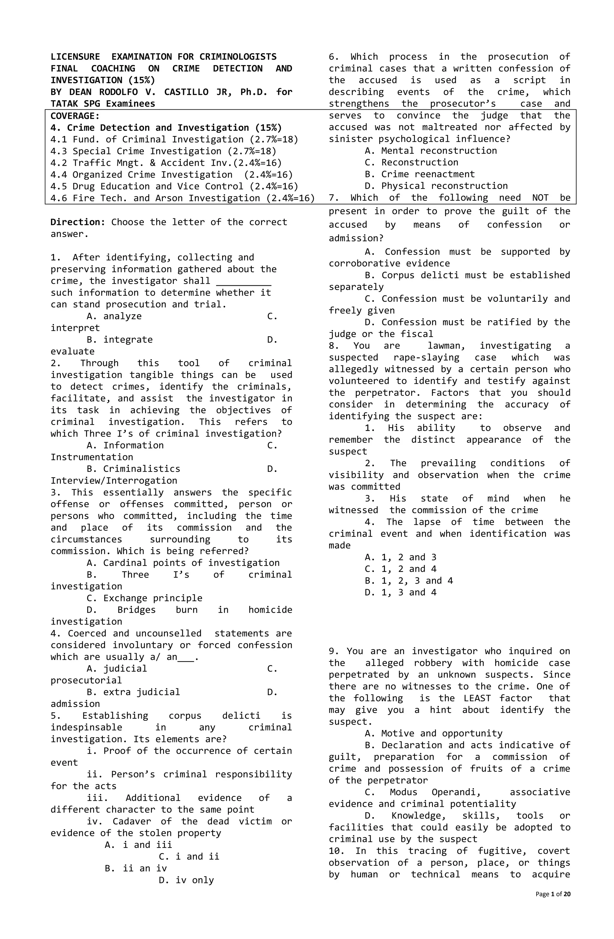 CDI Exam | DOCX