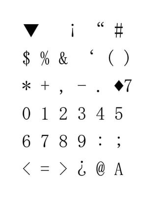 CóDigo De Ascii | DOCX
