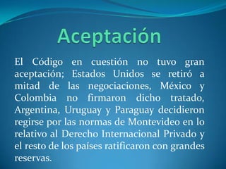 Código de bustamante (2) | PPTX
