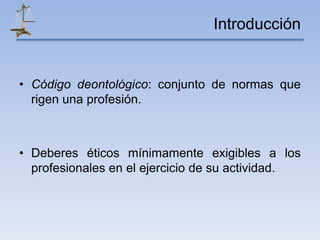 Código deontológico de enfermería Española II | PPTX