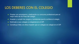 Código de ética del colegio de ingenieros del harol 1.pptx