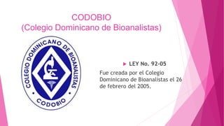 Código de ética de los bioanalistas | PPTX