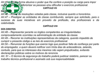 Código de ética do técnico de segurança | PPTX