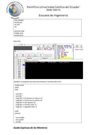 Códigos en Assembler | PDF