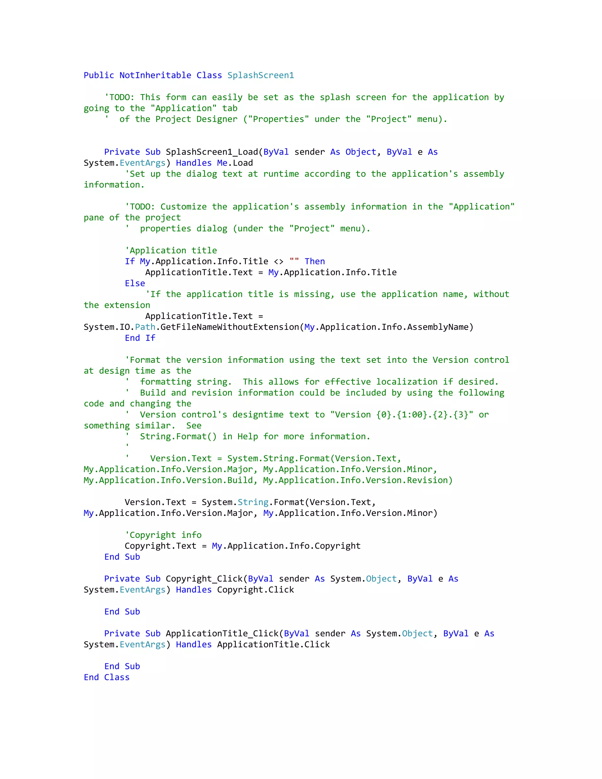 Código Splash Screen | DOCX | Computing | Technology & Computing