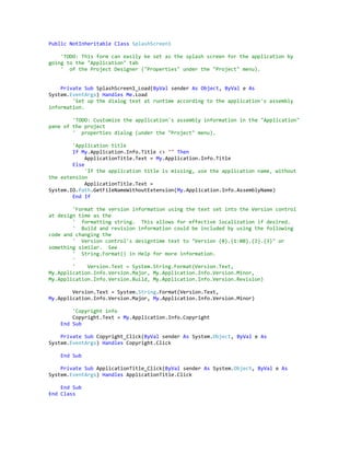 Código Splash Screen | DOCX | Computing | Technology & Computing