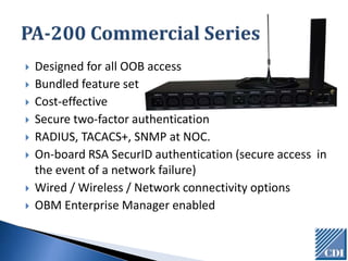 SECURE Out-of-Band Management | PPTX