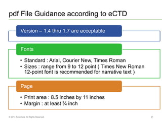 CDISC Electronic Submission to FDA | PPTX