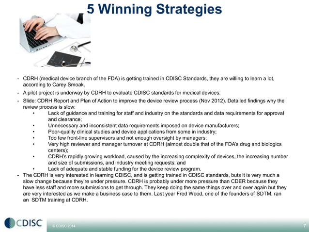 CDISC Standards Adoption: Winning Strategies for Medical Device ...