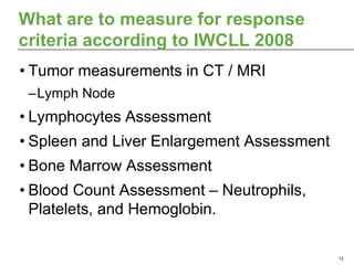 CDISC journey in Leukemia studies using IWCLL 2008 | PDF