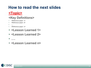 A Systematic Review of ADaM IG Interpretation presented by Angelo ...