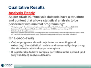 A Systematic Review of ADaM IG Interpretation presented by Angelo ...