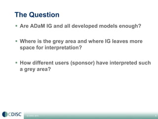 A Systematic Review of ADaM IG Interpretation presented by Angelo ...