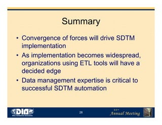 Cdisc sdtm implementation_process _v1 | PPT