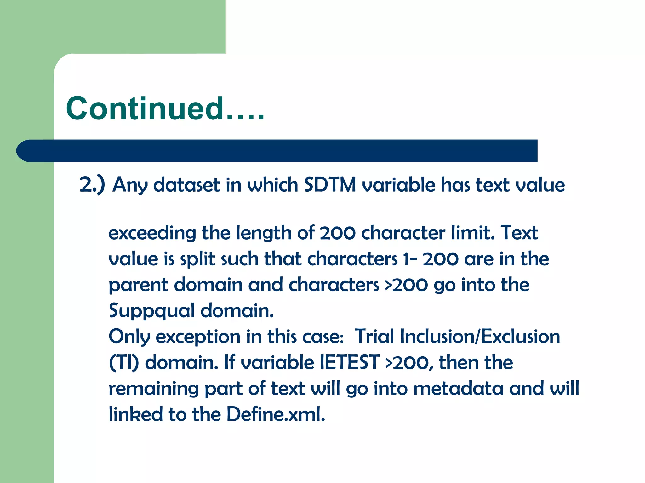 CDISC SDTM Domain Presentation | PPT