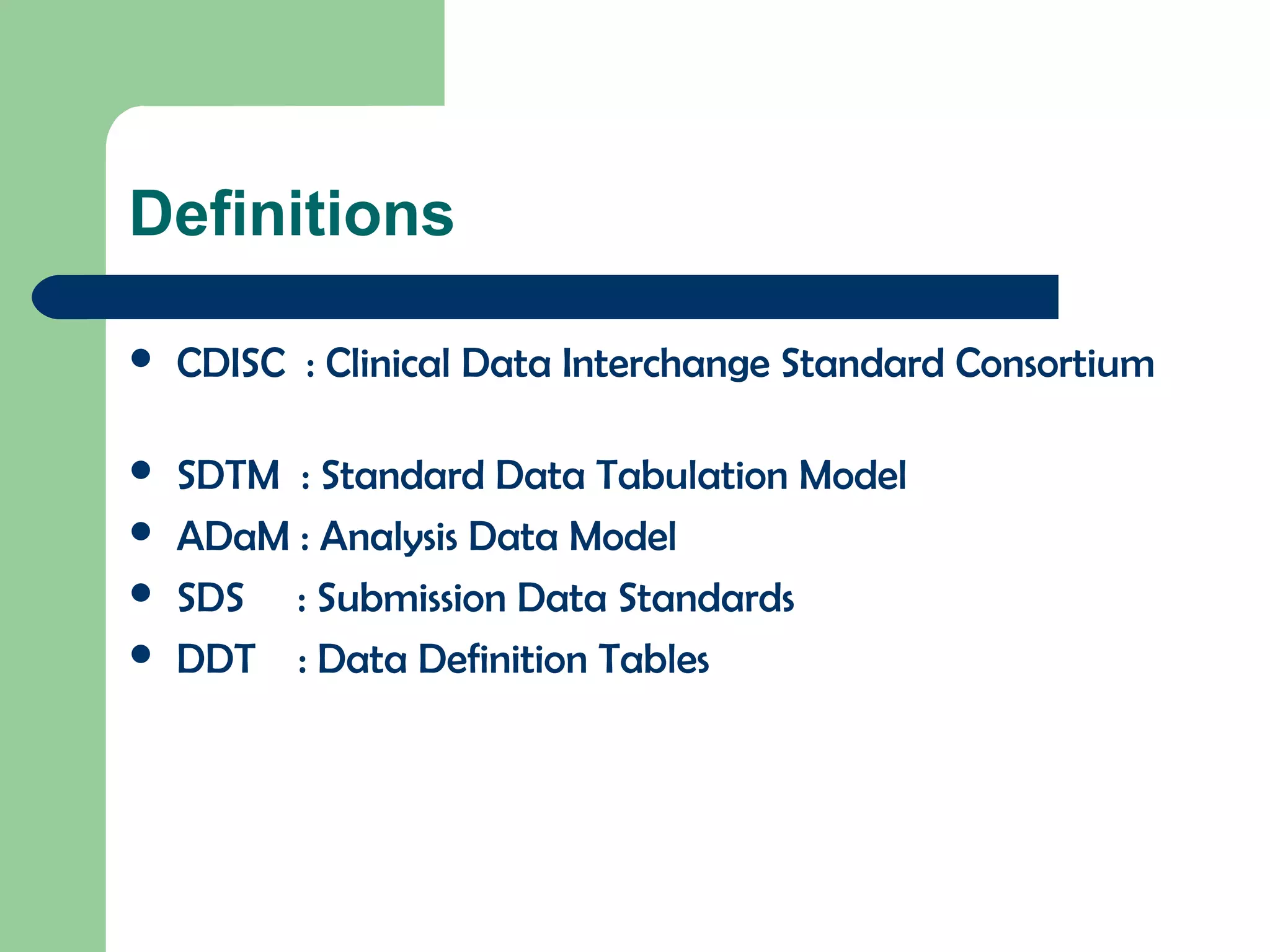 Cdisc Sdtm Domain Presentation Ppt Databases Computer Software And Applications